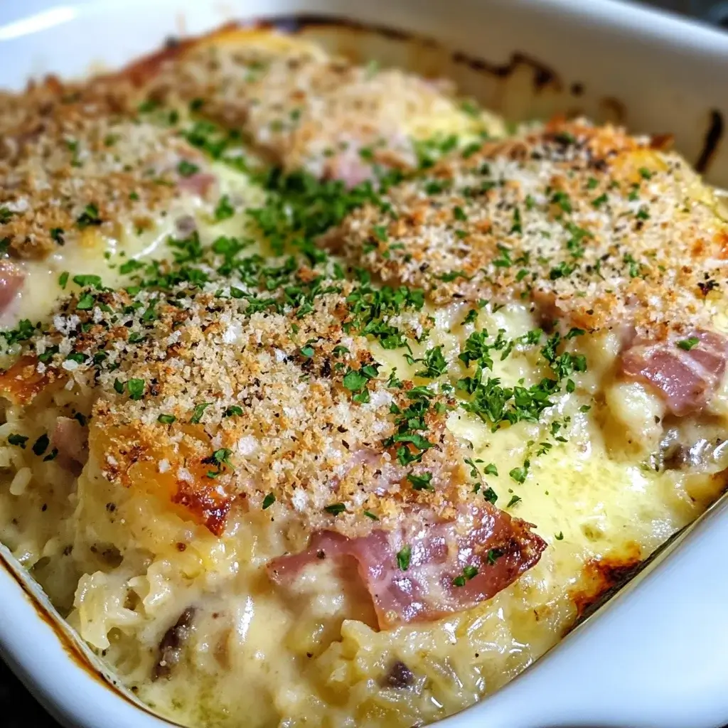 Chicken Cordon Bleu and Rice Casserole recipe - Home Style Cooks