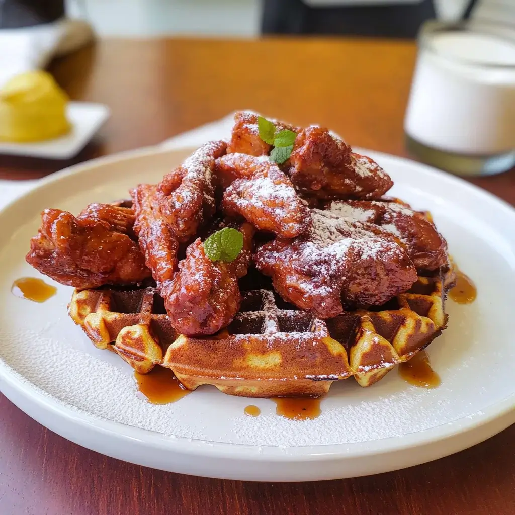 Red Velvet Waffles and Chicken recipe – Home Style Cooks