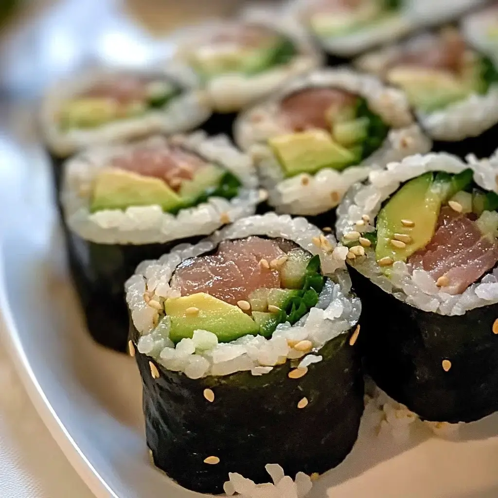 Tuna Avocado and Cucumber Sushi recipe – Home Style Cooks